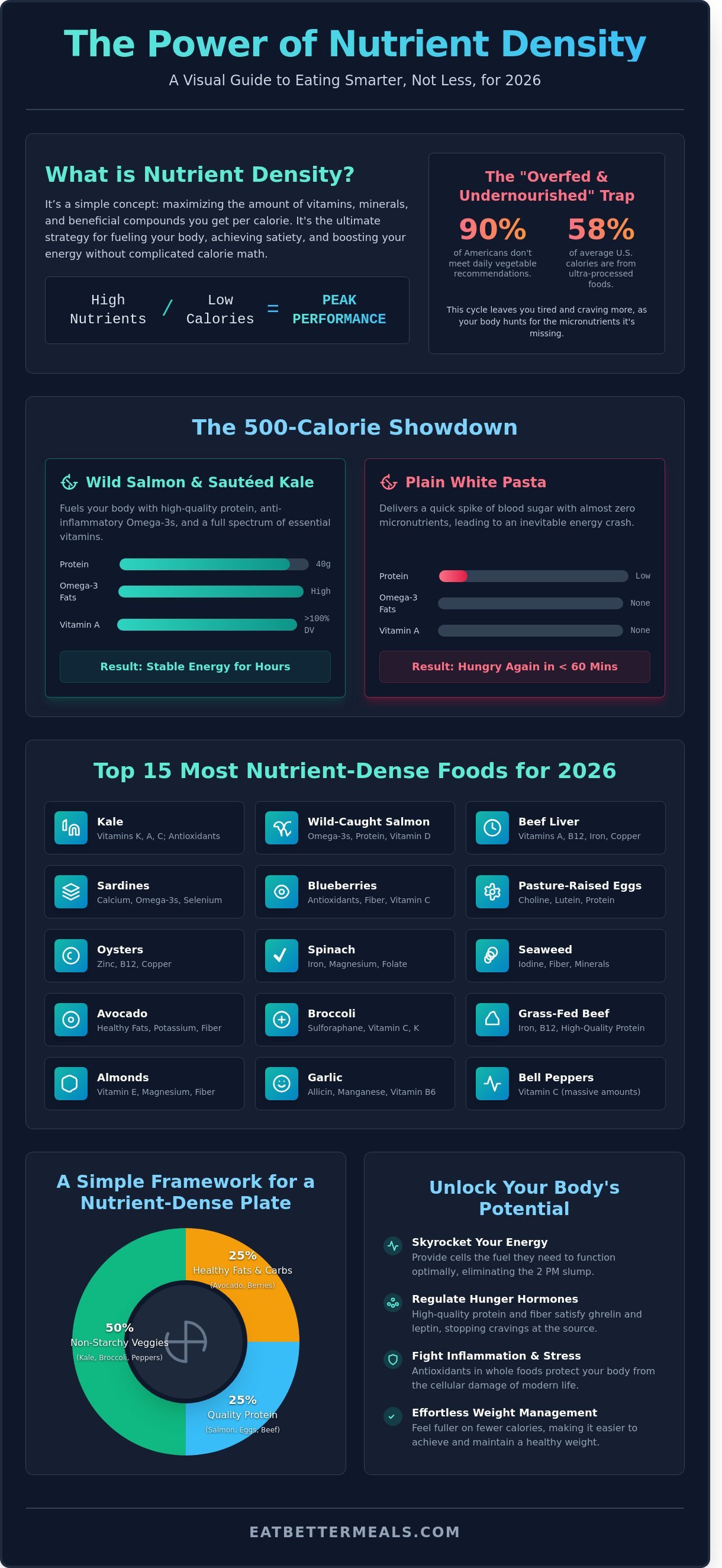 Nutrient Dense Foods: The Ultimate List & Guide for 2026 – Eat Better Meals